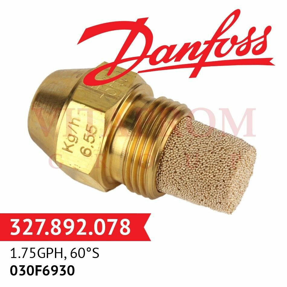 Форсунка Danfoss 1.75GPH, 60S, 030F6930 — фото 1