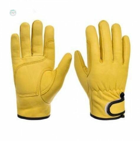 Краги сварщика из прочной коровьей кожи, термостойкие рабочие перчатки для сварки, шлифовки и строительства, эластичные и износостойкие