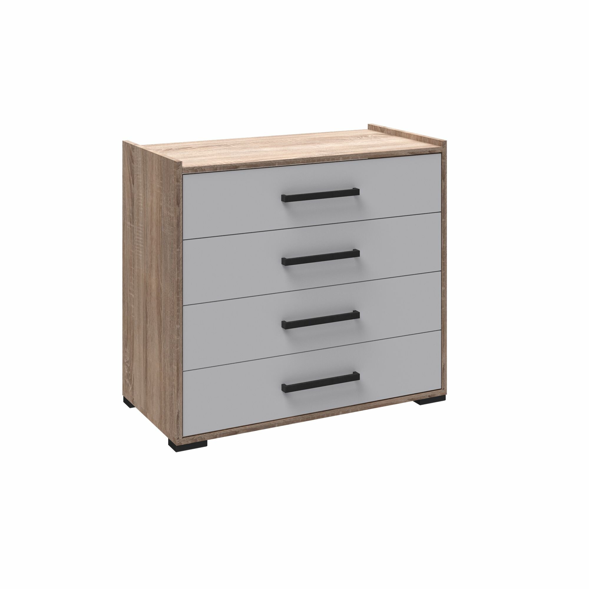 Спальня Соната комод дуб сонома/белый (Микон)