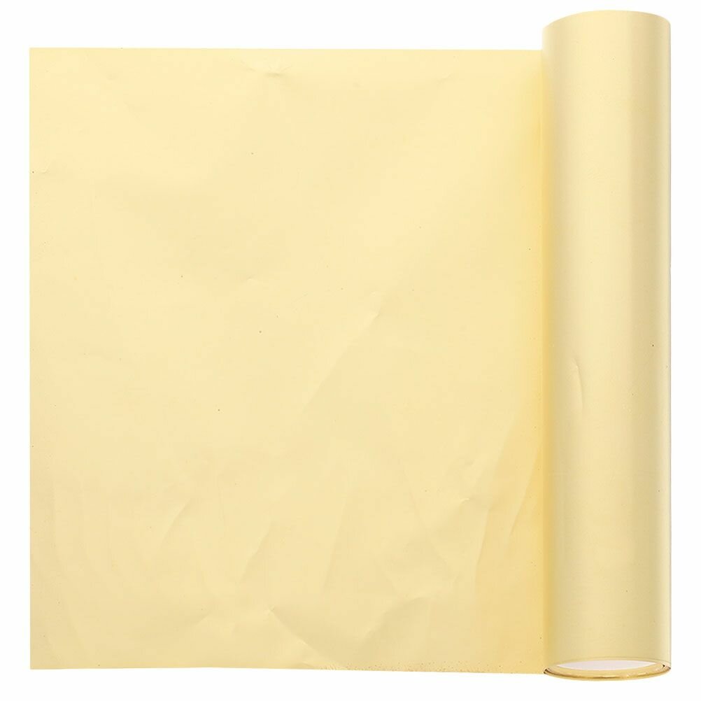 Жесткий лист из жёлтой латуни в рулоне для рукоделия и творческих проектов