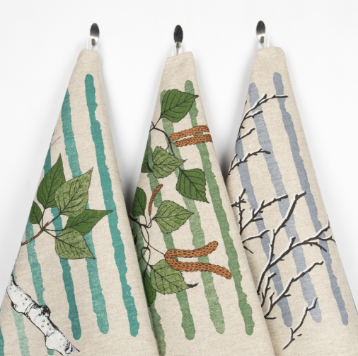 Кухонные полотенца с петелькой в подарочной упаковке Белорусский Лен набор