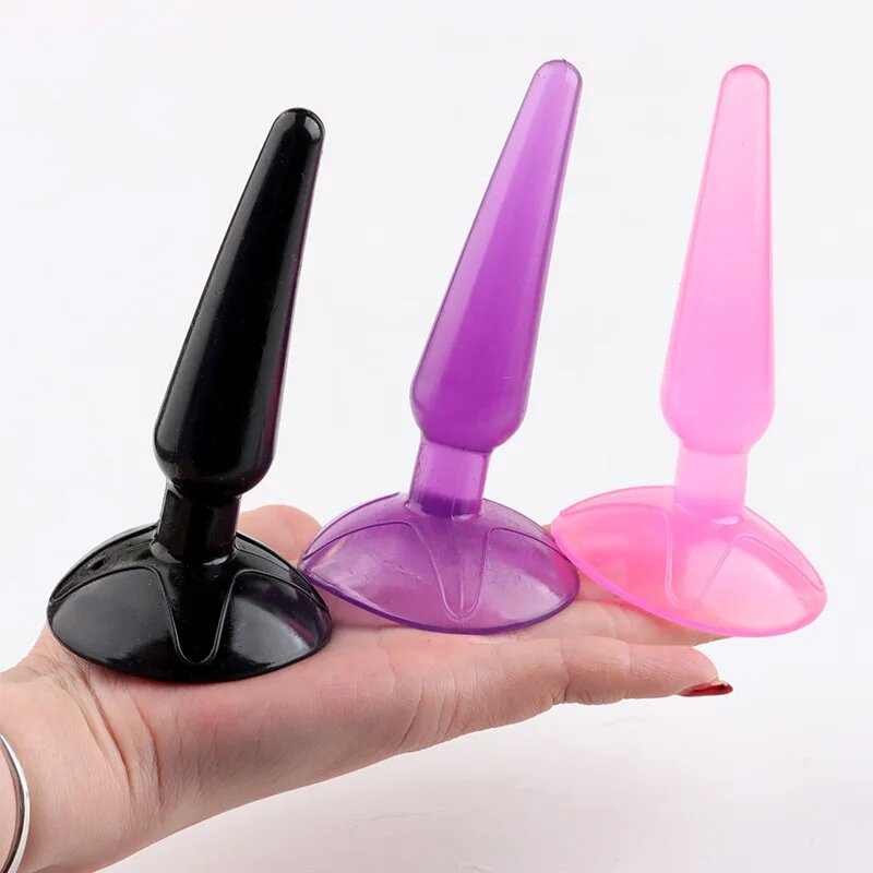 Мягкий силиконовый зажим, анальный фаллоимитатор для стимуляции точки G во дворе, purple