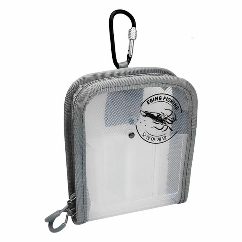 Squid Jigs Storage Bag Sag Fishing Prainters Case для крючка и аксессуаров различная среда, Серый