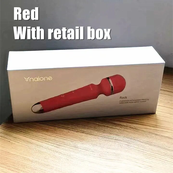 Nalone Rock Мощный вибратор для клитора USB перезарядка Волшебная палочка AV Вибратор-массажер Сексуальный продукт Эротические секс-игрушки для женщин