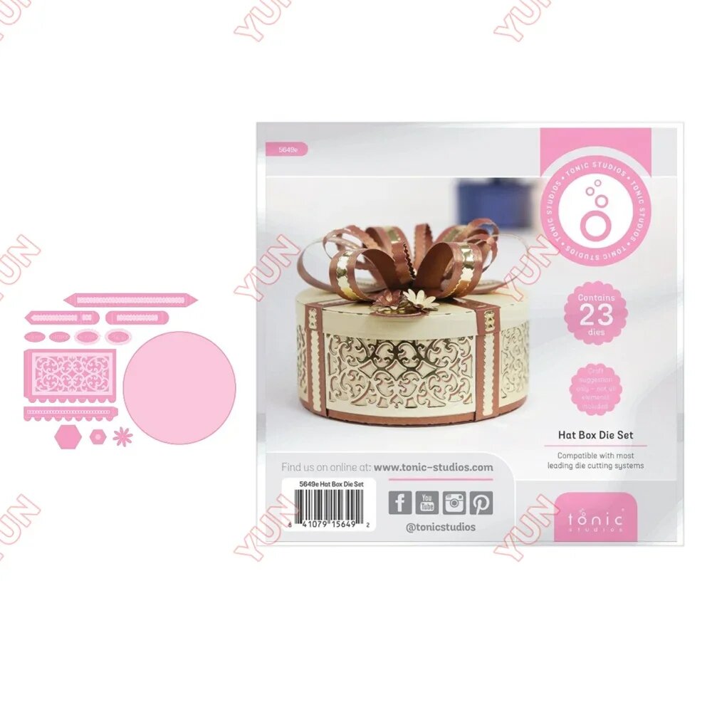 Рождественская коробка для скрапбукинга Розовый, Z8861-Dies