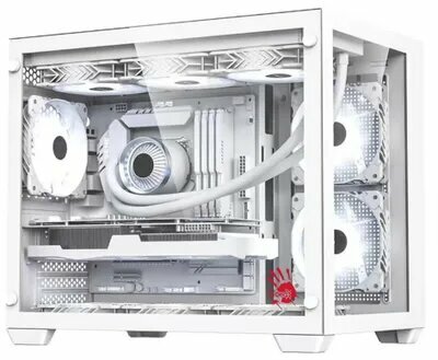 Корпус Bloody BD-CC108 белый без БП mATX 120mm USB3.0 audio bott PSU
