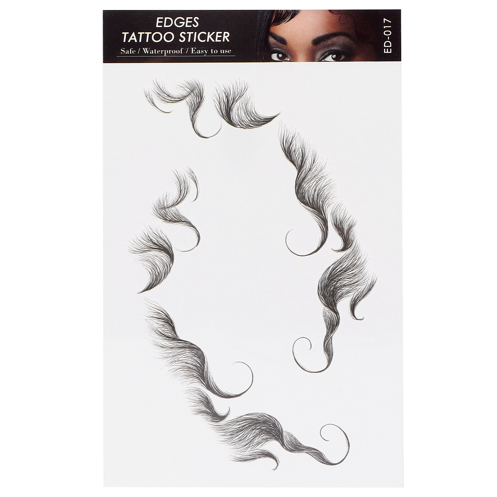 Водонепроницаемая фальшивая наклейка на волосы натуральные волосы татуировка волос тату