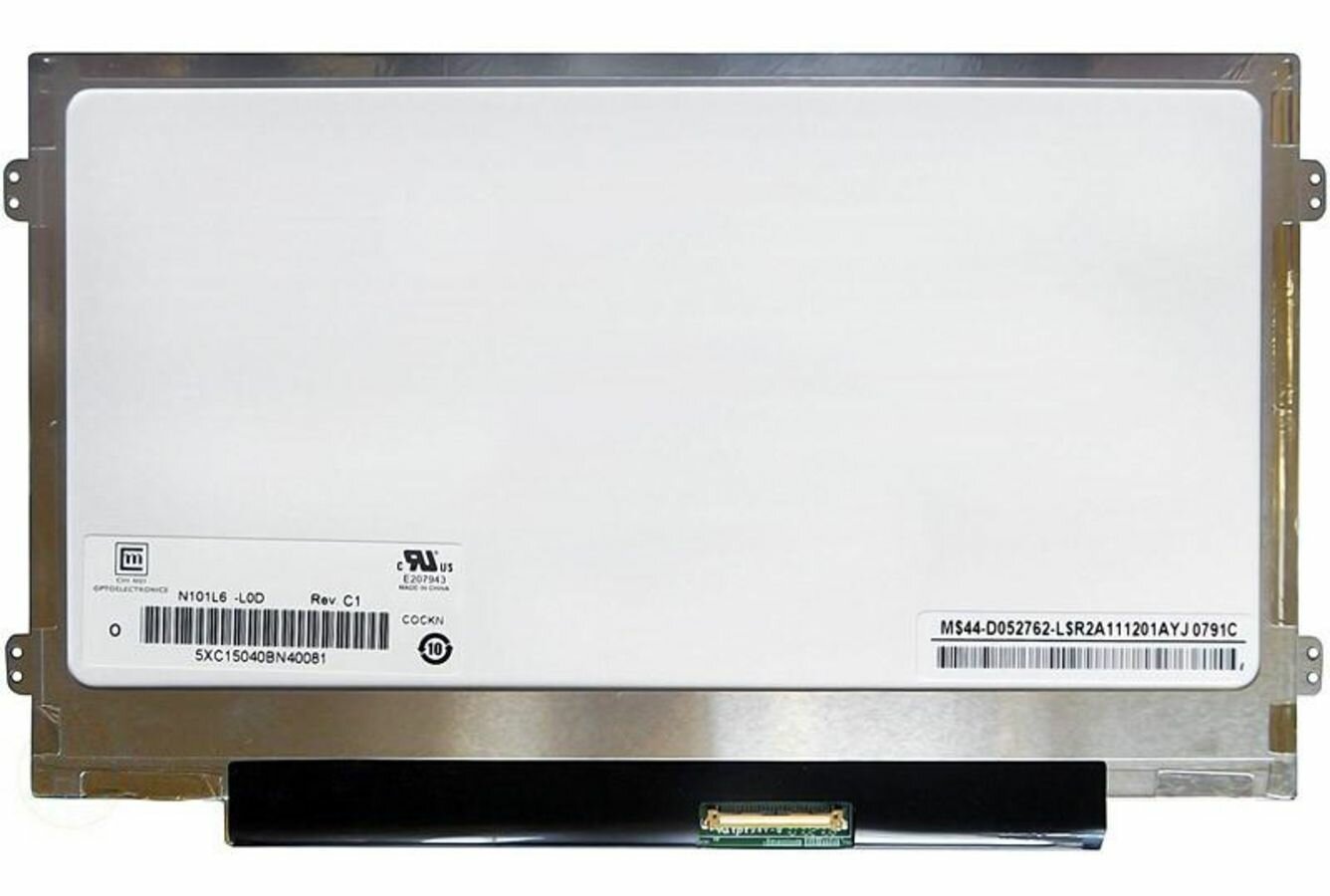 Матрица совместимая с N101L6-L0D, 10.1" дюйма, 1024х600 (WSVGA), Chi Mei (CMO), Светодиодная (LED)