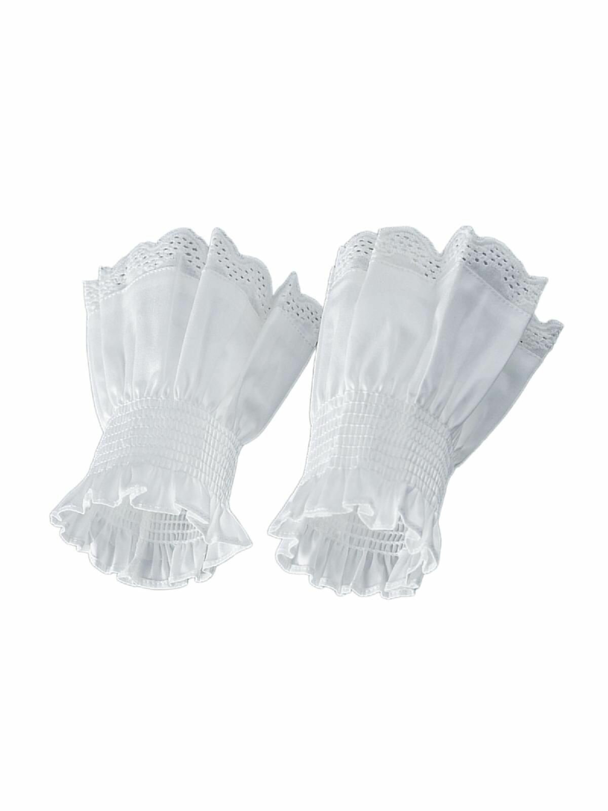 Декоративные манжеты для свитера, Белый