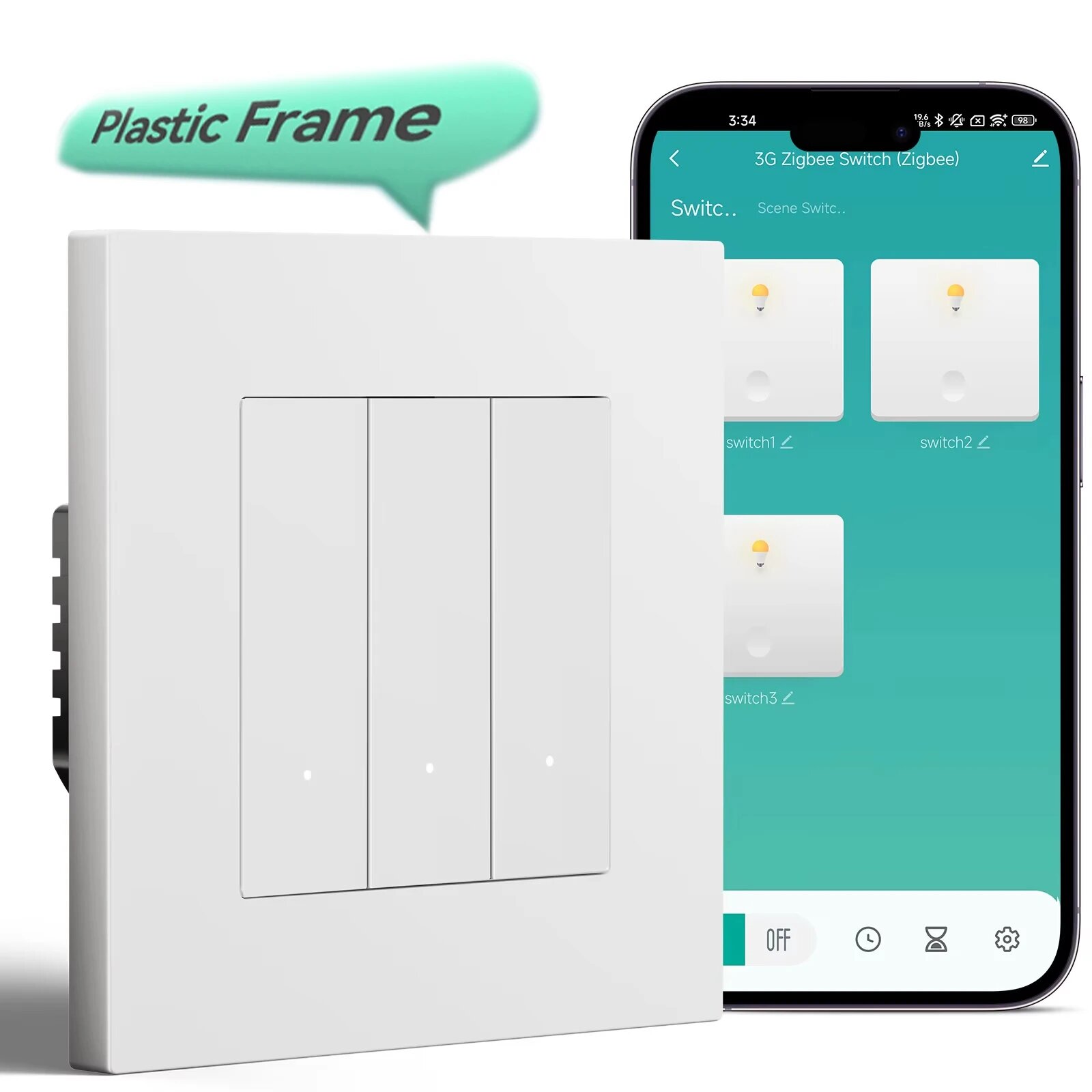 Умные выключатели BSEED E-Series 1/2/3/4 Gang