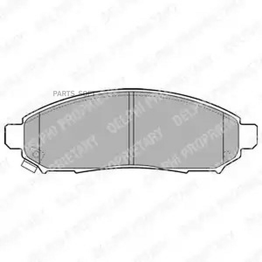 DELPHI LP2011 Колодки тормозные дисковые HS, GS, Frontier, Navara, Pathfinder, Xterra