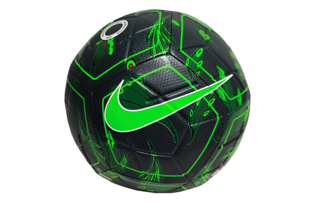 Футбольный мяч унисекс Nike размер 5, резиновый, цвет морская зелень, сшитый машинной стежкой