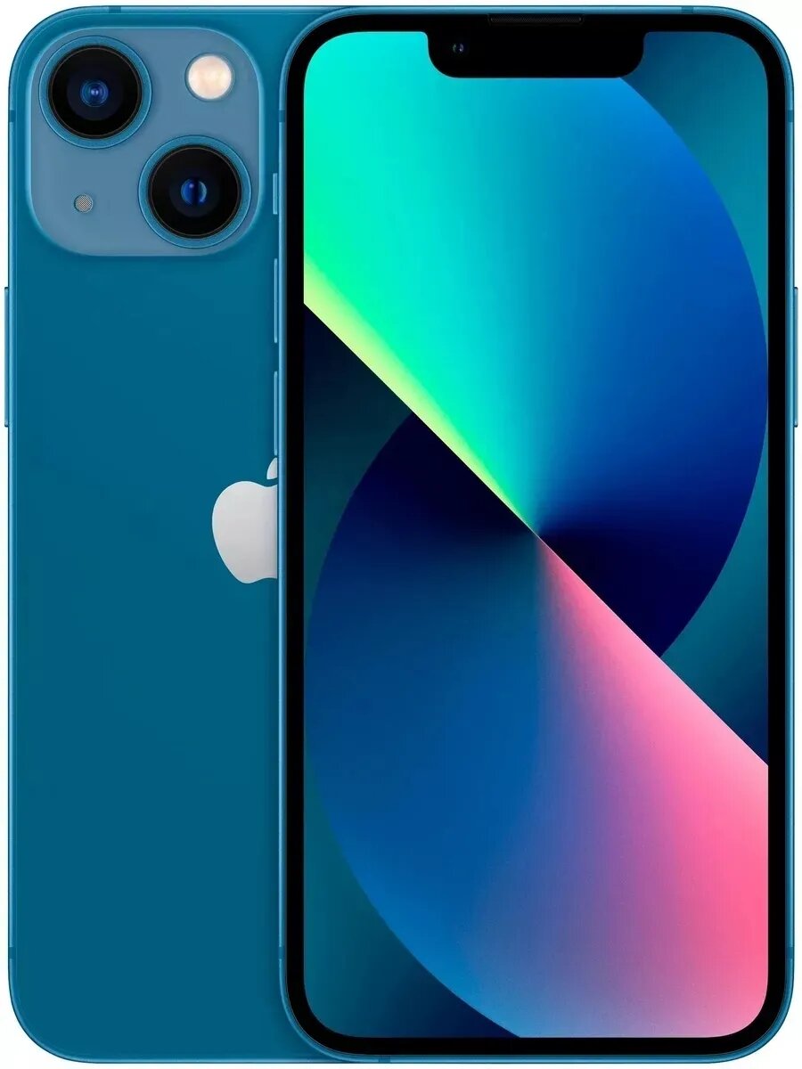 Смартфон Apple iPhone 13, 256 GB, nano SIM + eSIM, 6.1"，Blue/синий