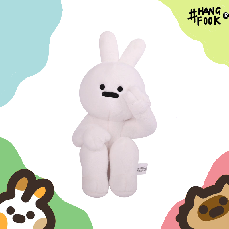 Hangfook Happy Rabbit оригинальная белая серия кролик мини плюшевые украшения модная брендовая подушка кукла на день