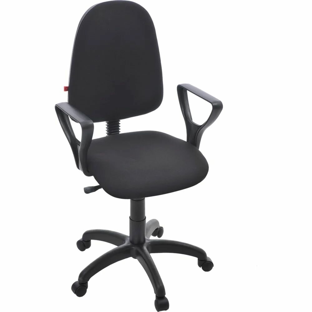 Кресло Фабрикант Престиж Лайт Ткань, Мебельная, ТК-1(черный), г/п 140, О, PL 600, гольф, ролик ст. 4610097306419