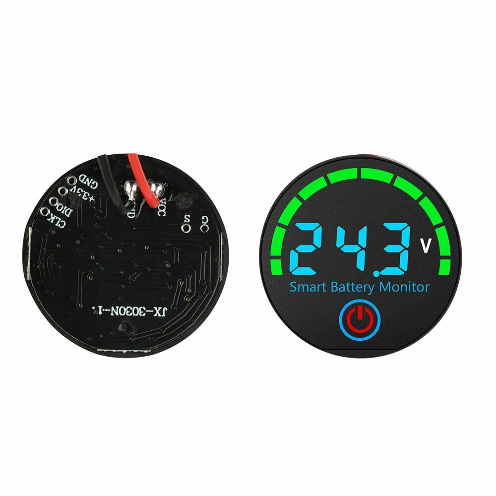 Индикатор заряда аккумулятора Gaqqee DC7-55V blue A