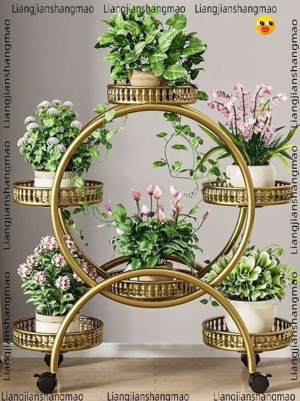 Эксклюзивная круглая напольная подставка выполнена из металла