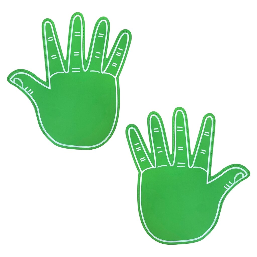 2 большие поролоновые перчатки с двусторонним дизайном для поддержки команды на спортивных мероприятиях