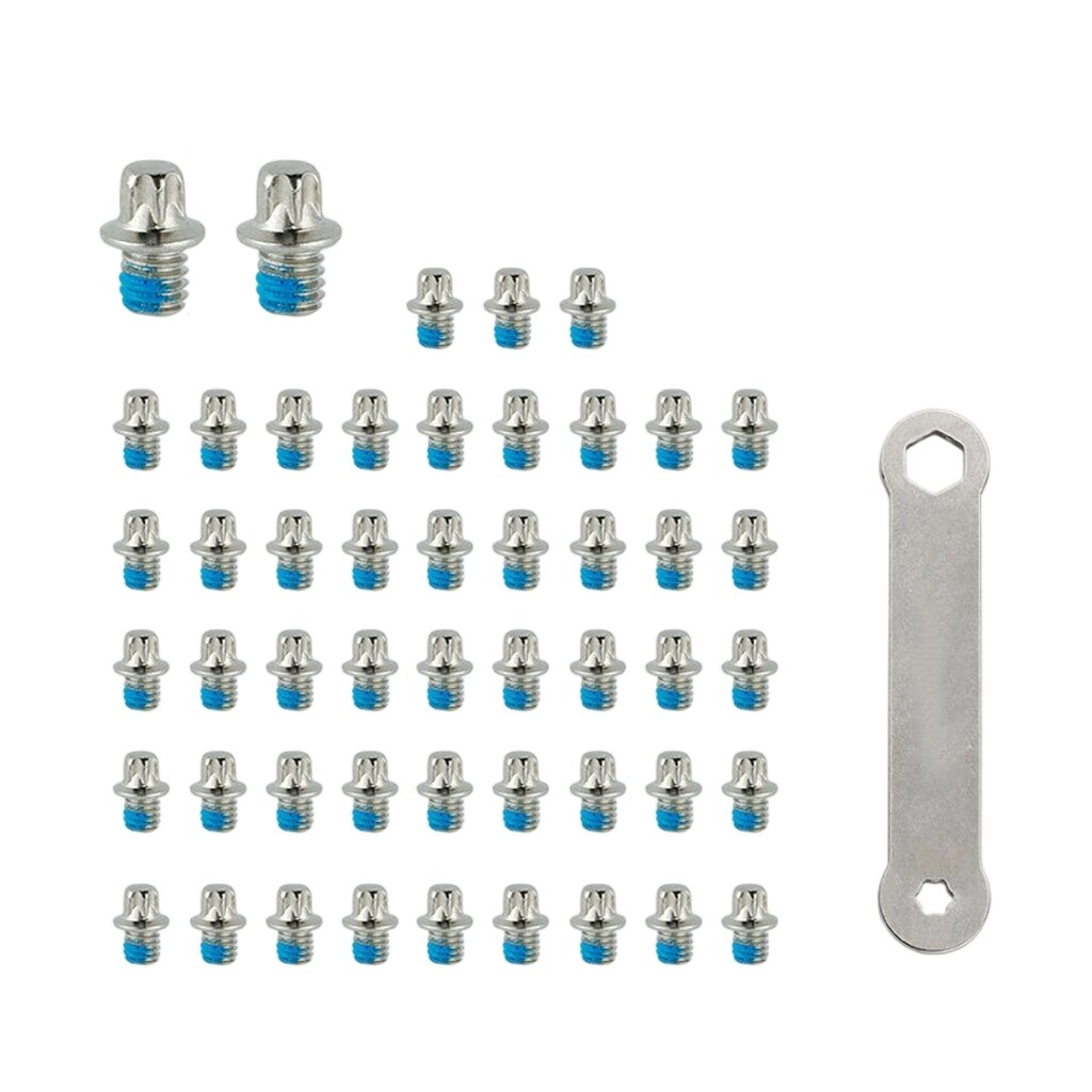 50 шт. Шипы для педалей велосипеда 4 мм Болты Антискользящие гвозди Легкая установка