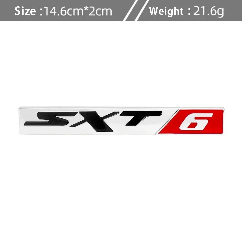 3D металлический значок Sxt6 Sxt8, наклейки с эмблемой для Dodge Charger Ram Caliber Journey Sxt8 Sxt6 Srt6 Srt8, аксессуары для стайлинга автомобилей