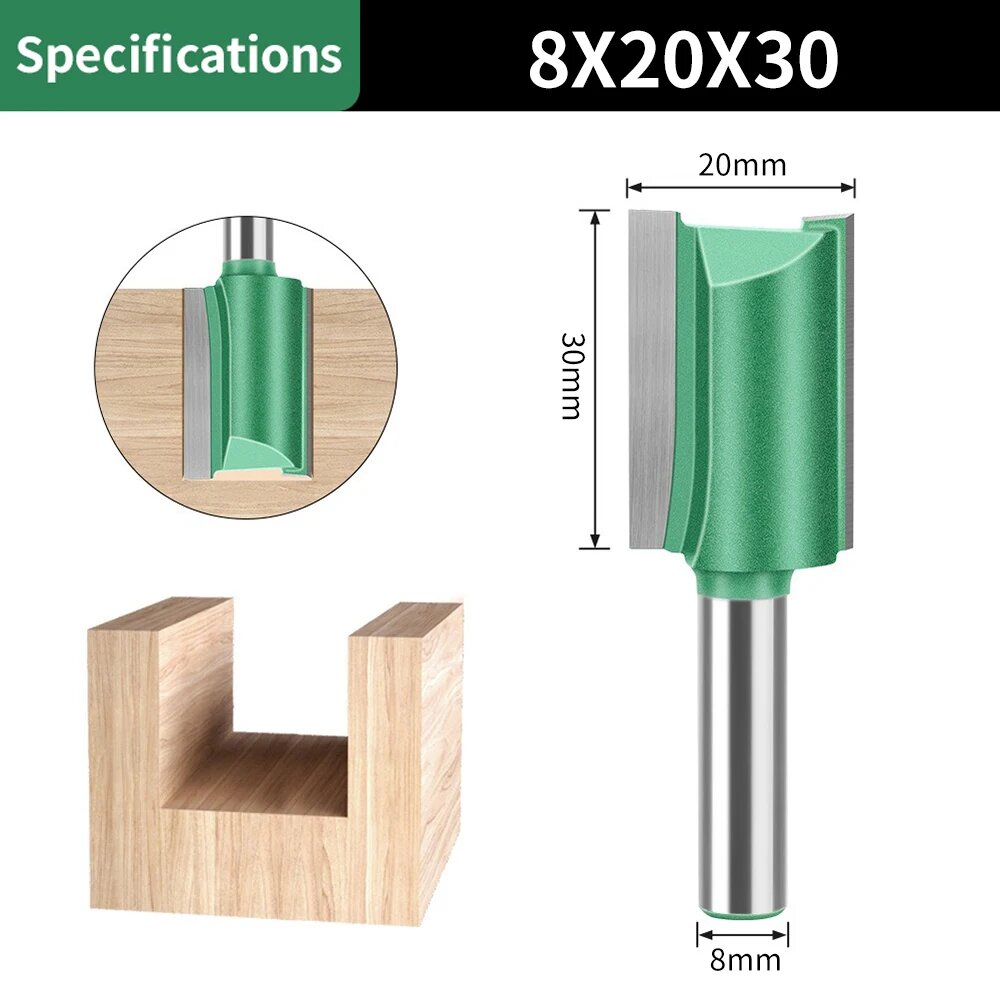 Фреза по дереву VACK 8 мм, карбид вольфрама, 3-20 мм 8X20X30mm