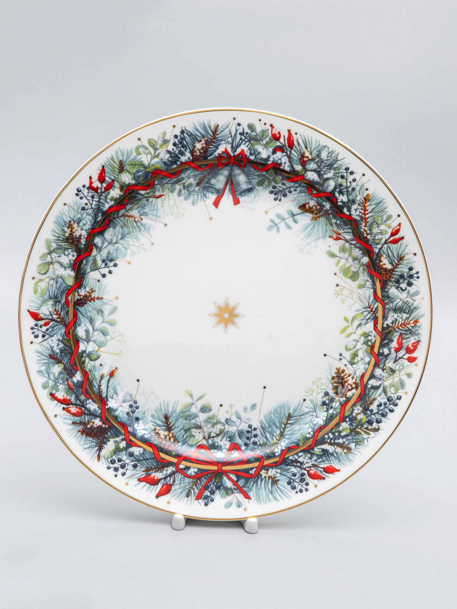 Блюдо кругло "Календа" форма Стандартная 320 мм, Императорский фарфоровый завод