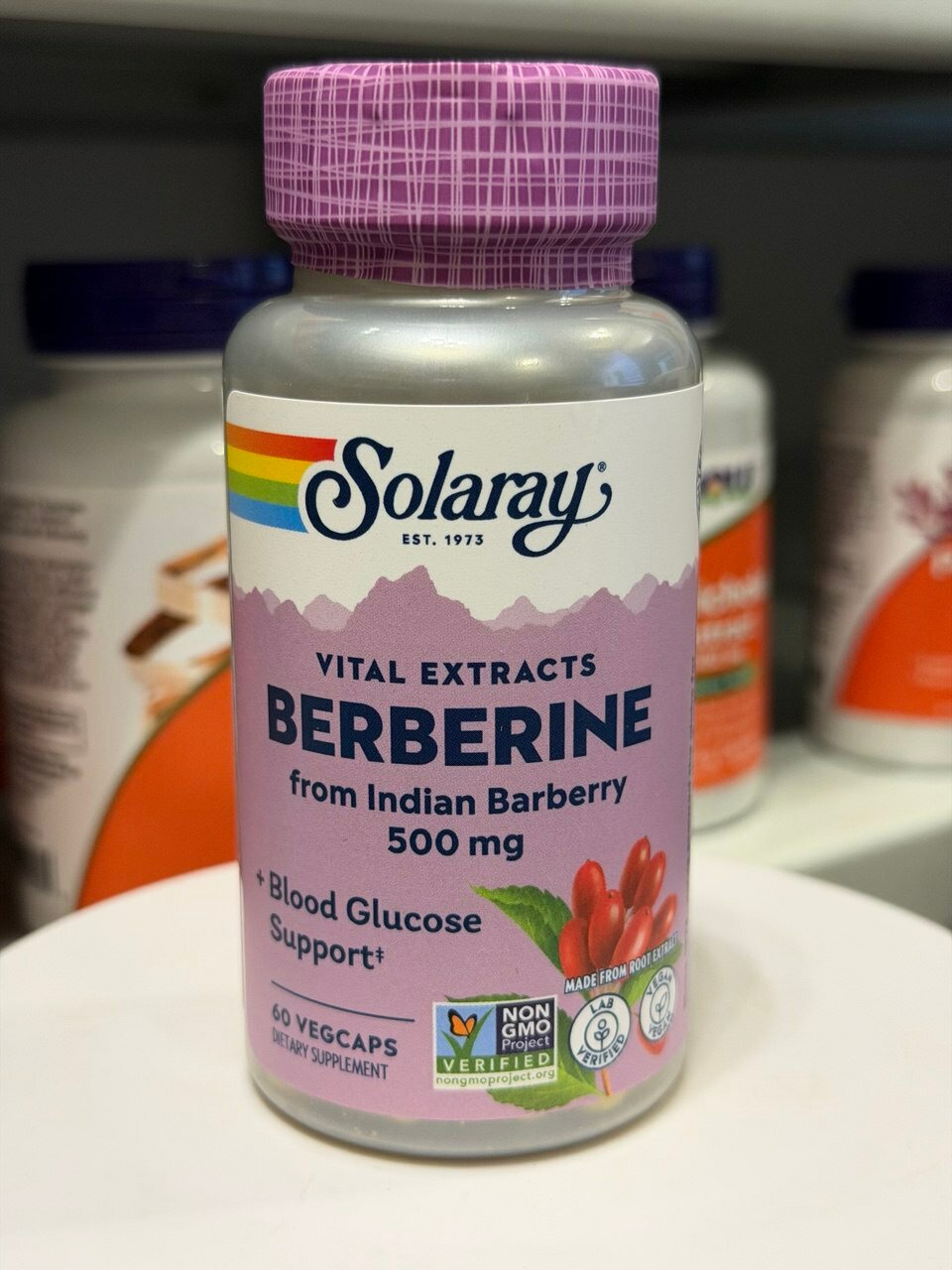 Solaray Berberine HCI Root Extract 500 mg - Берберин 60 капсул