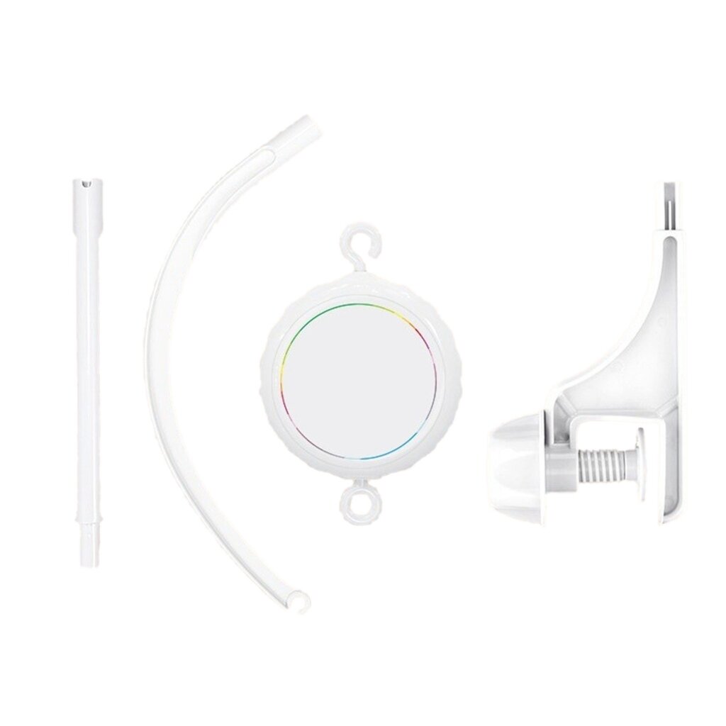 Вращающаяся Детская Кроватка Мобильная Кровать Колокольчики и Держатель Набор Сенсорного Освещения Мобильная Музыкальная Шкатулка Колокольчики Держатель Детская Развивающая Игрушка