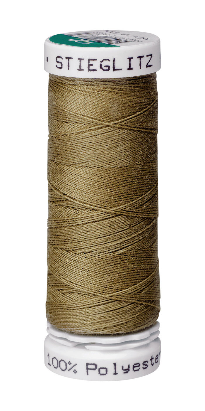 Нитки швейные Stieglitz30 50м, оливково-коричневый (4808)