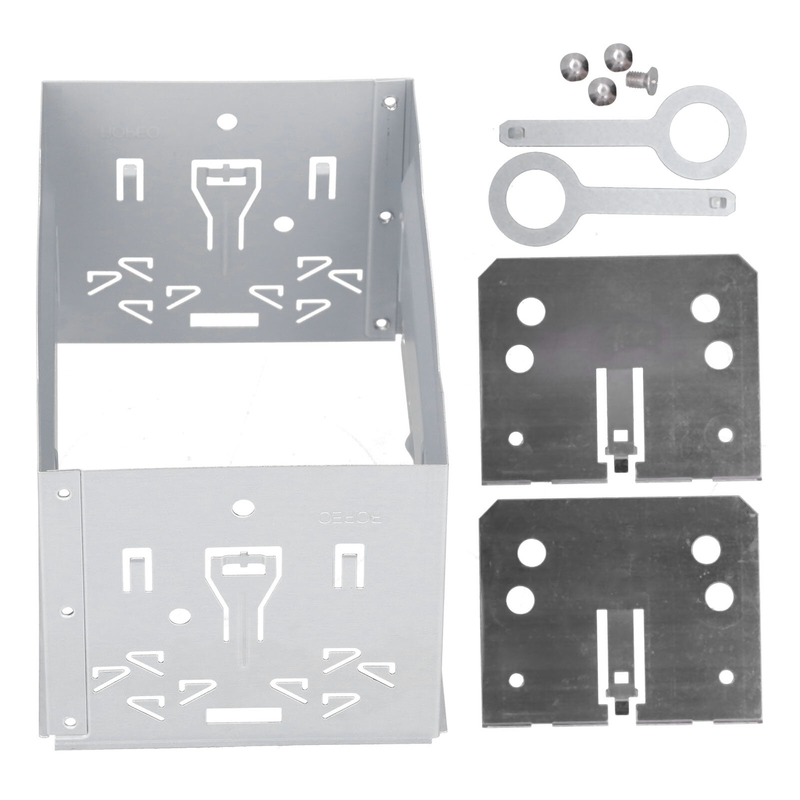 Универсальная рамка для 2-DIN магнитолы из алюминиевого сплава, монтажная панель для автомобильной приборной панели B5 MK3 MK4.