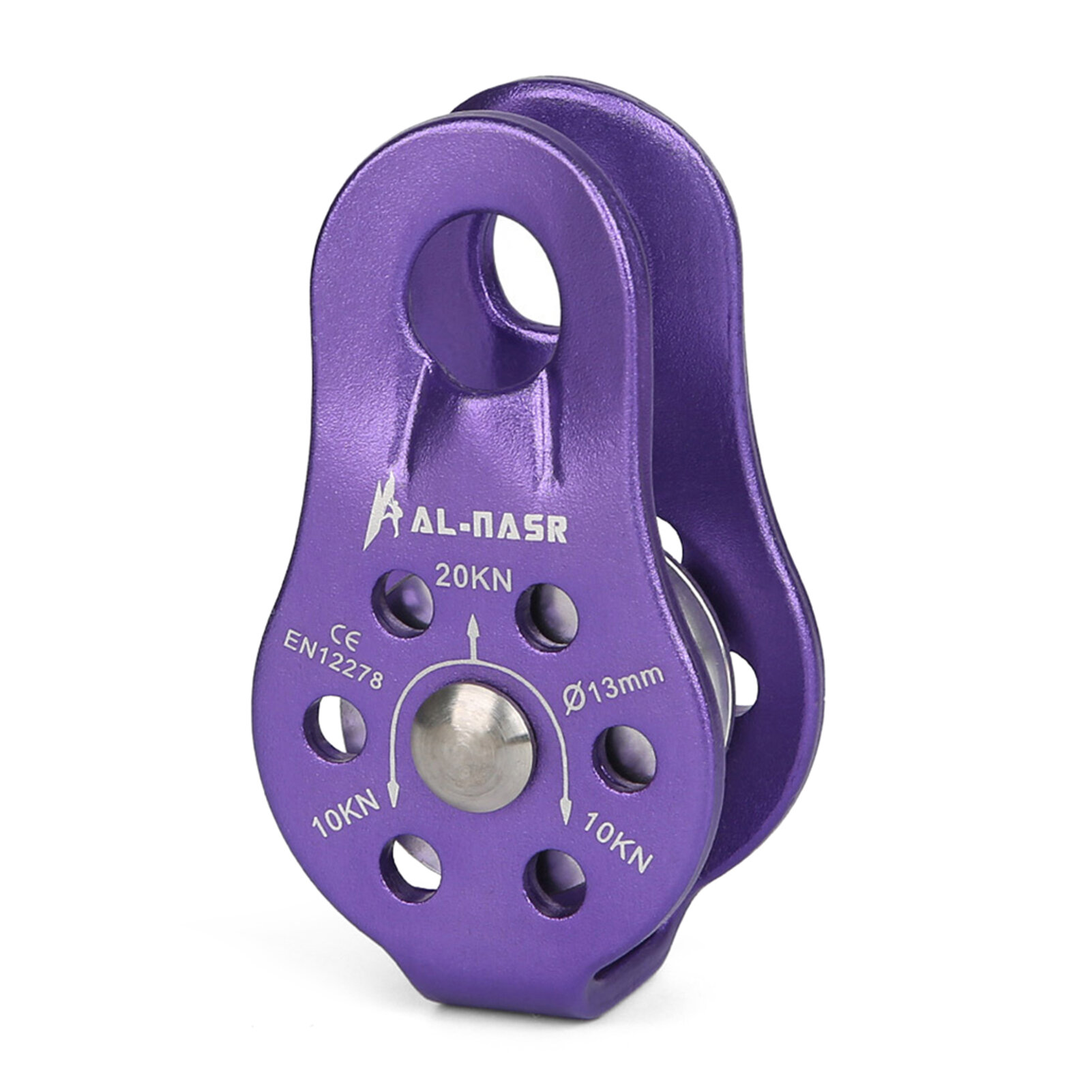 Professional Fixed Pulley Cable Trolley Pulley с подшипником шариковым для альпинизма, пещерного туризма, работ на высоте, спасения, материал: авиационный алюминий, цвет: красный/фиолетовый/оранжевый/синий/черный, диаметр кольца: 1.6 см, подходящий