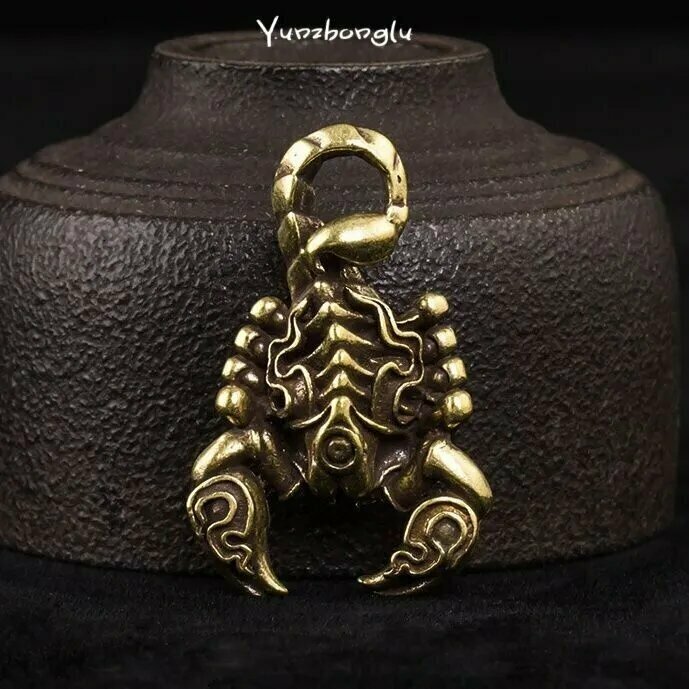 Статуэтка "Скорпион" Yunzhonglu, латунь, цвет меди, 3,8х2,3х3,8 см