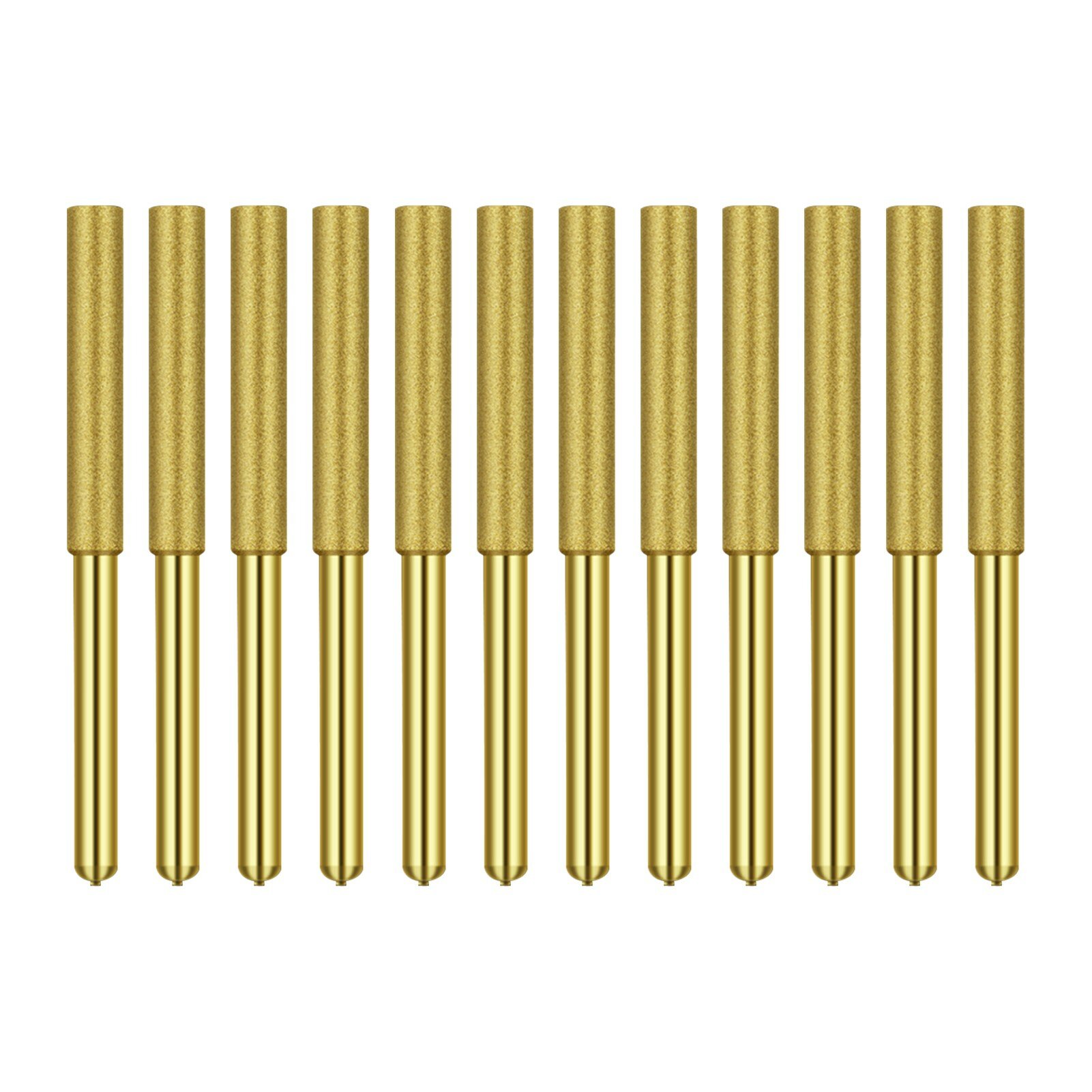 Алмазная заточка для цепной пилы, титановое покрытие, алмазные заточные круги для цепной пилы, камень, ювелирное дерево, 12 шт, 5/32 дюйма