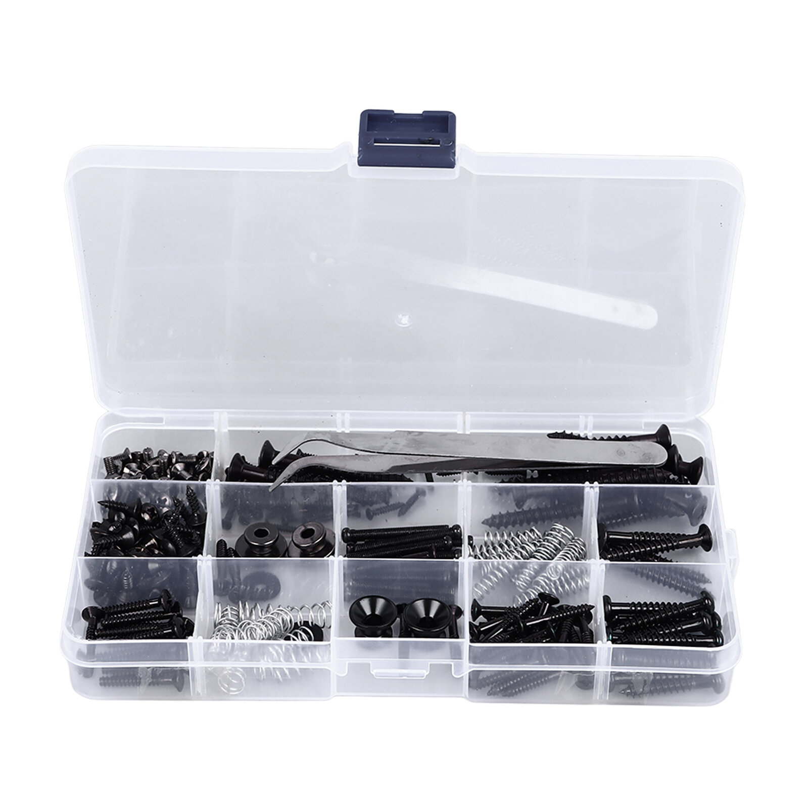 Electric Guitar Screw Kit Repair Luthier Tools Strap Buckle Set Parts Accessories Black