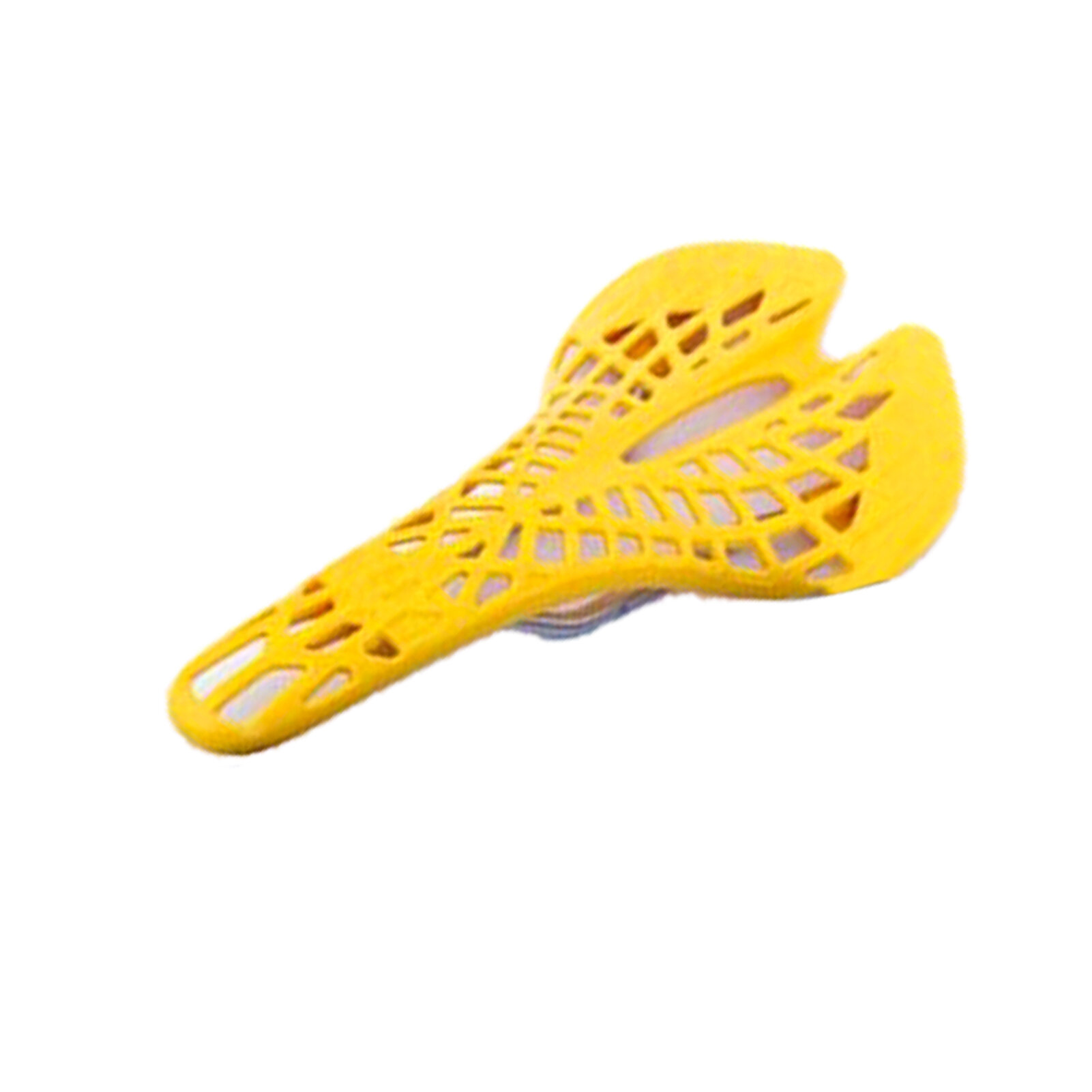 Bike Hollow Out Seat Saddle Bicycle Spider Web Cushion for Mountain Road CyclingYellow