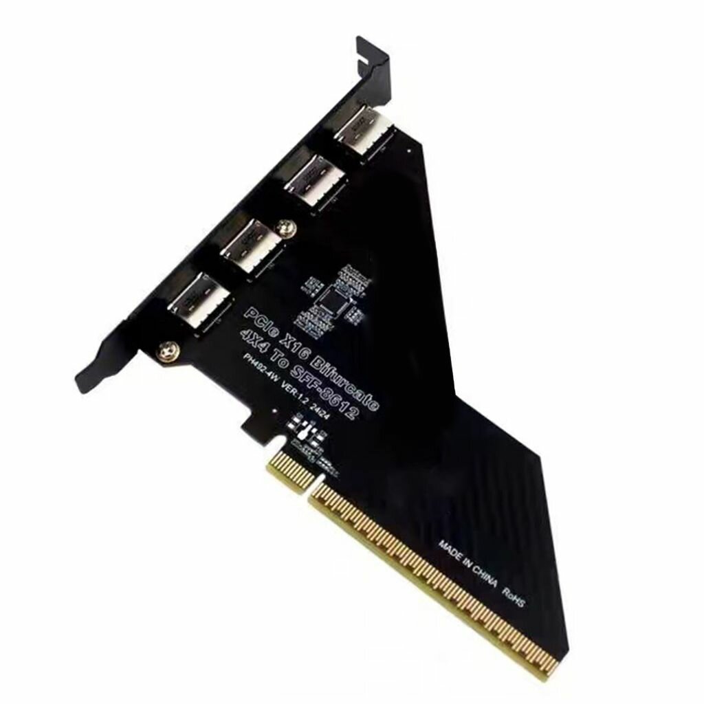 PCIe X16 разветвитель на 4 порта