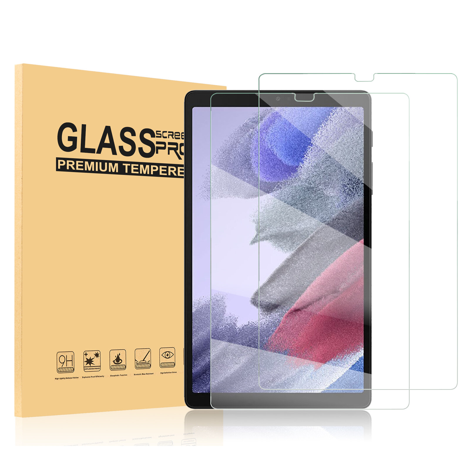 Защитная пленка для экрана Samsung Galaxy Tab A7 Lite, закаленное стекло, устойчивое к царапинам и отпечаткам пальцев