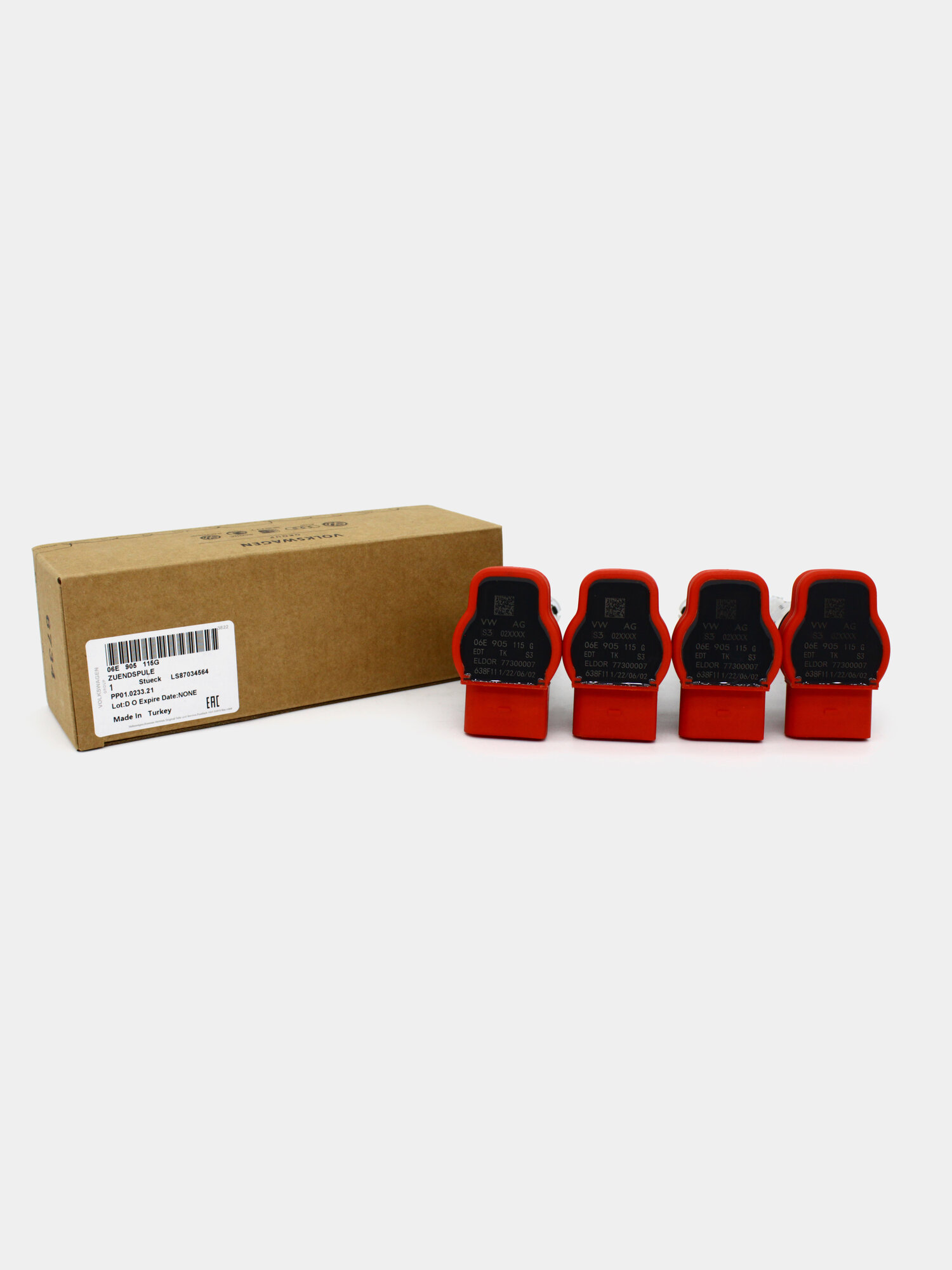 Комплект катушек зажигания 4 шт. Audi A4/A5/A6/A7/A8/Q5/S4/S5/S6/S8/SQ5; Volkswagen Touareg - арт. 06E905115E