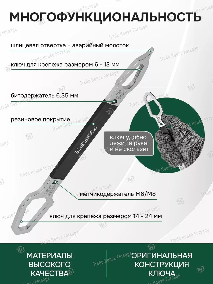 Ключ накидной 'MULTI' — фото 1