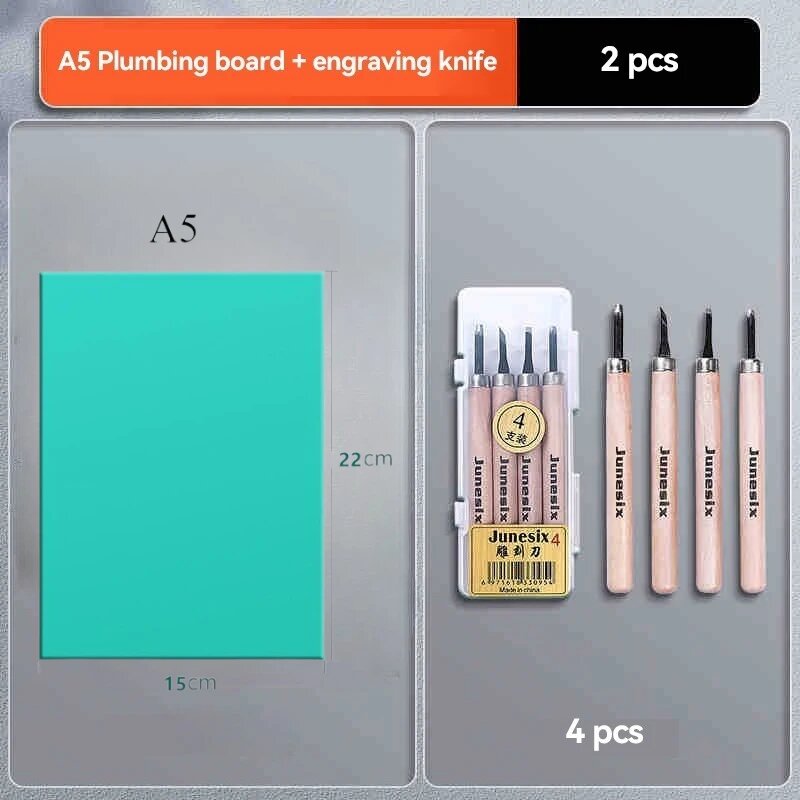 Набор A5 Plumbing board + гравировальный нож (2 шт)