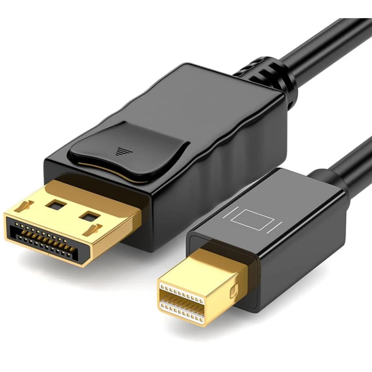Кабель Mini DisplayPort — DisplayPort золотой, 4K, 60 Гц, 2K, 144 Гц