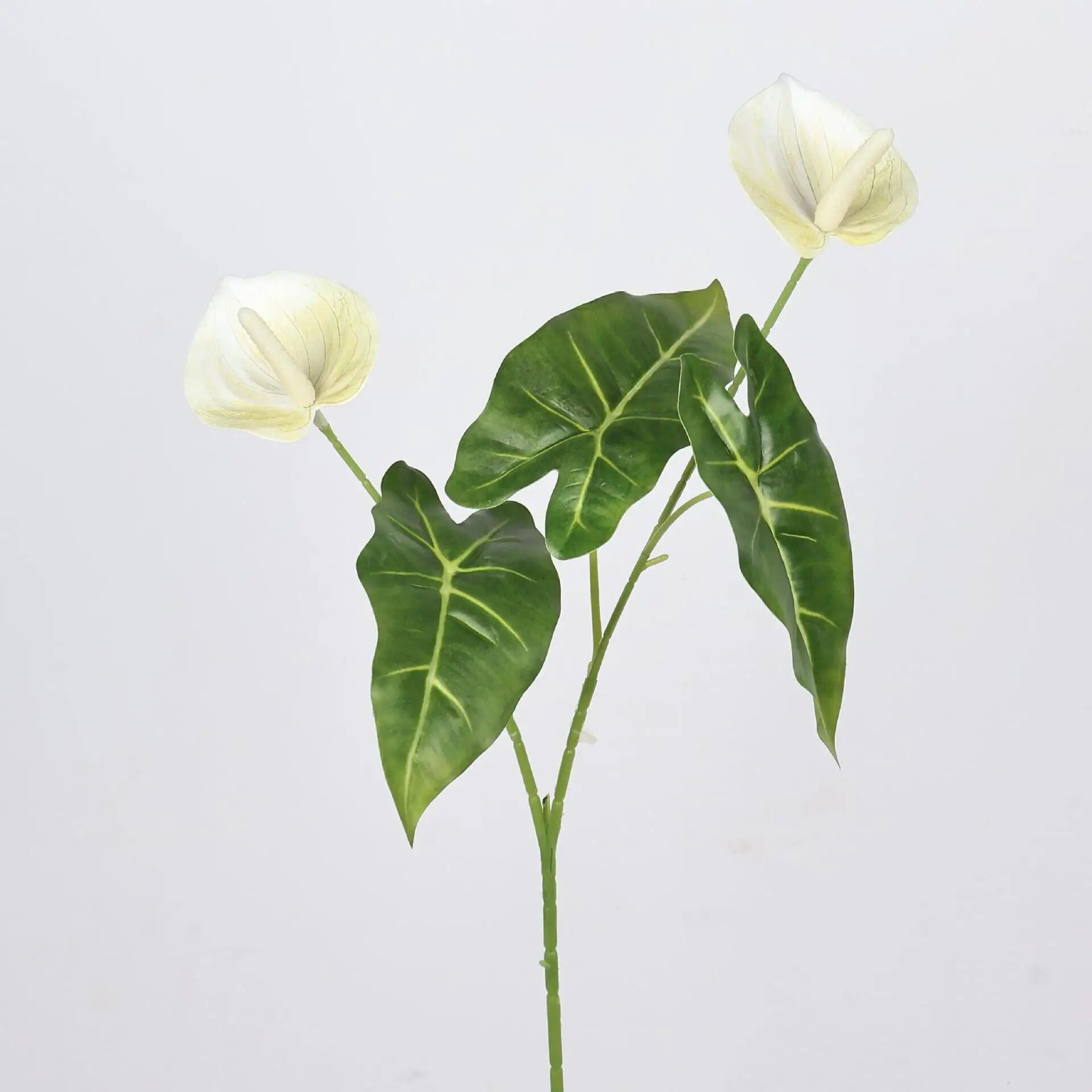 26-дюймовый искусственный цветок антуриума, искусственное тропическое растение для домашнего декора, свадебная композиция, центральная часть стола, дисплей