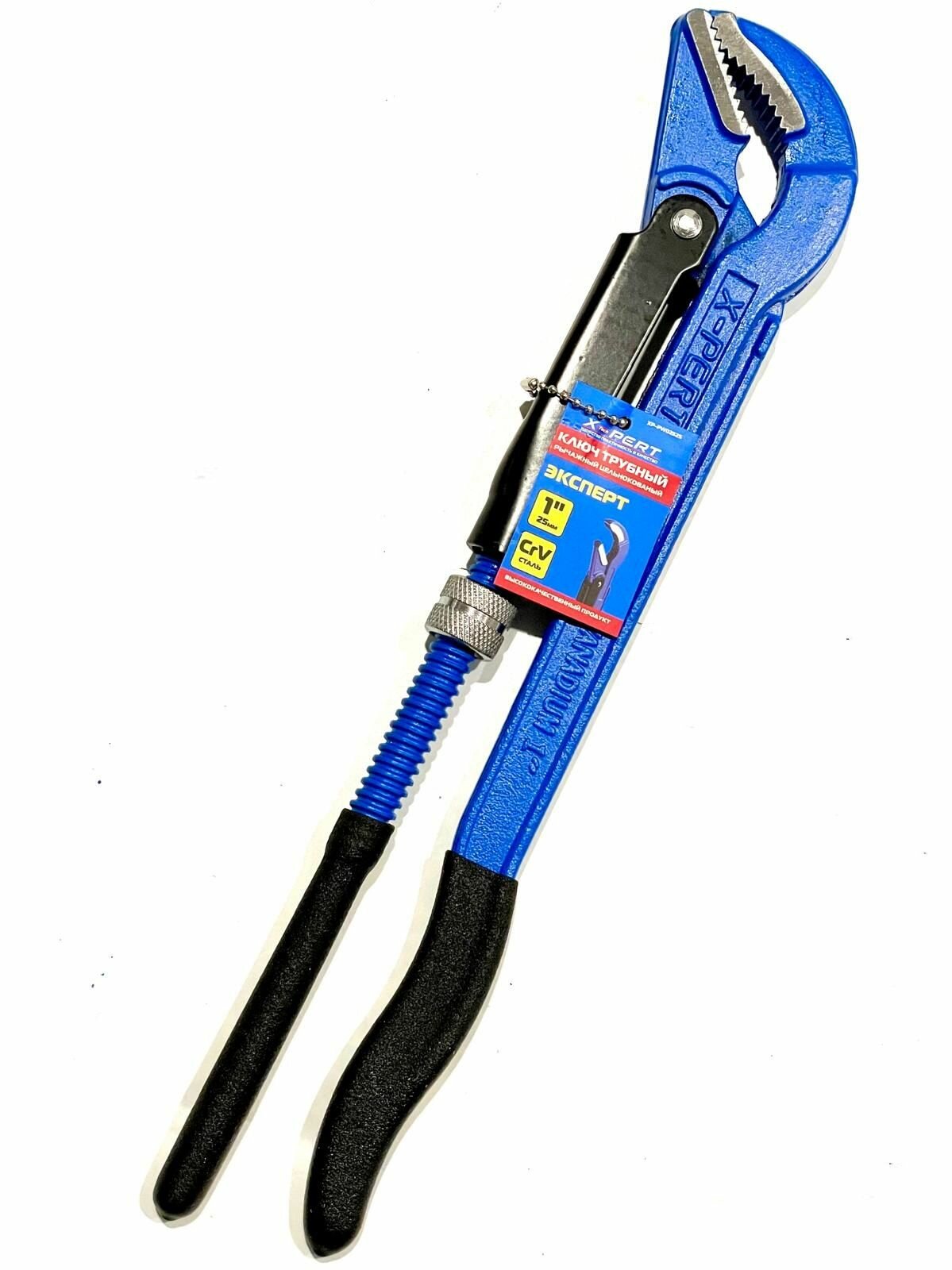 Ключ газовый X-PERT рычажный, цельнокованый, 1", угол губок 45°, длина 30 см