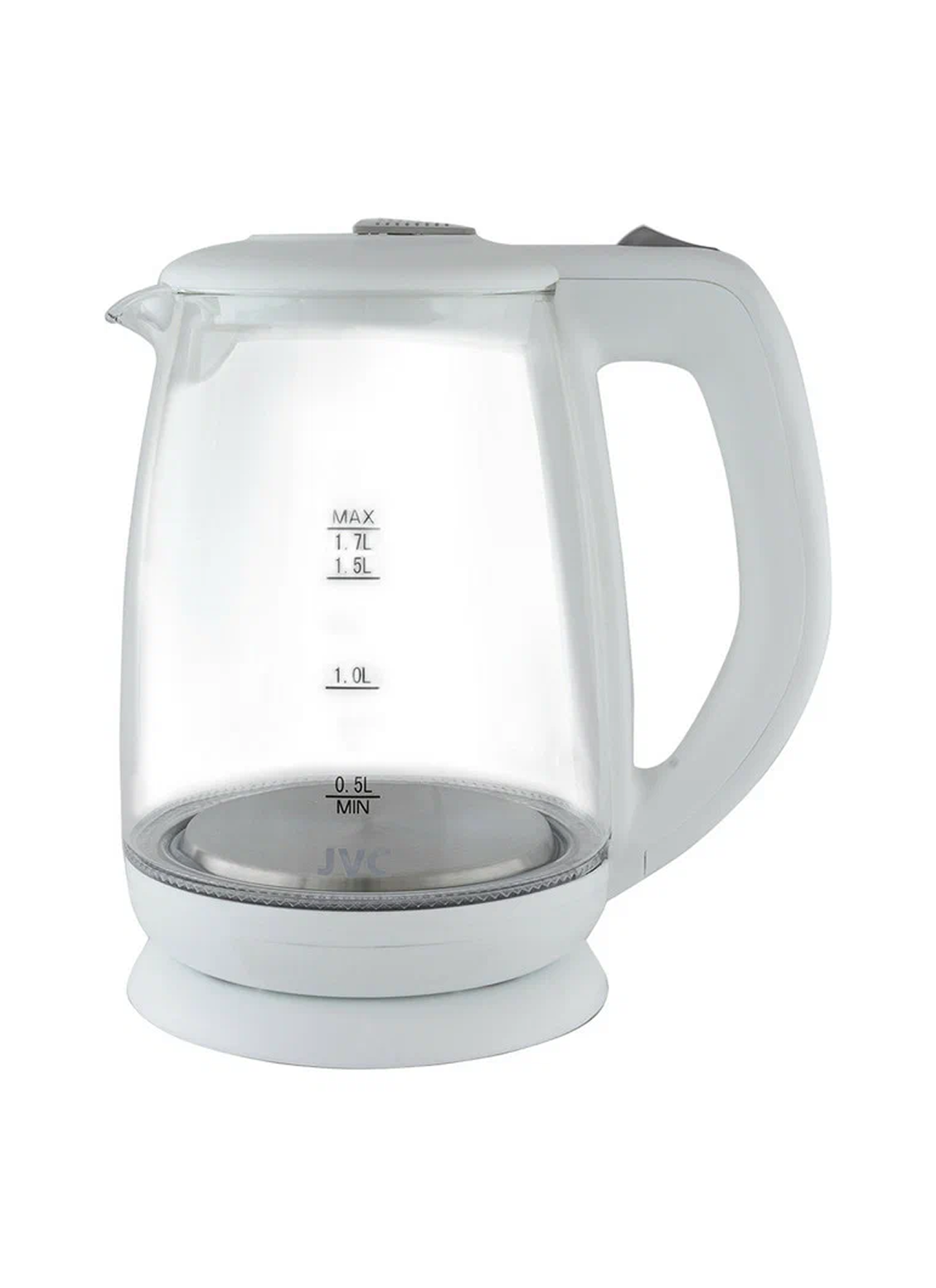 Электрический чайник JVC JK-KE1518, белый, 1,7 л, с подсветкой, автоотключение, 2200Вт