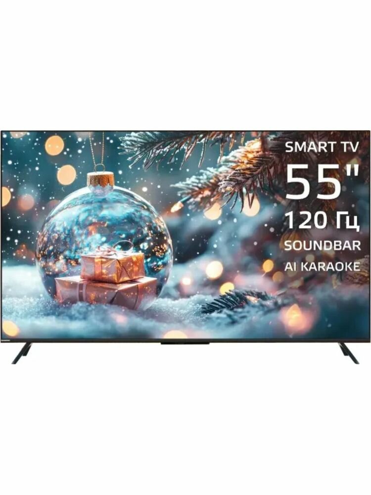 Телевизор HARPER 55Q970TS, черный