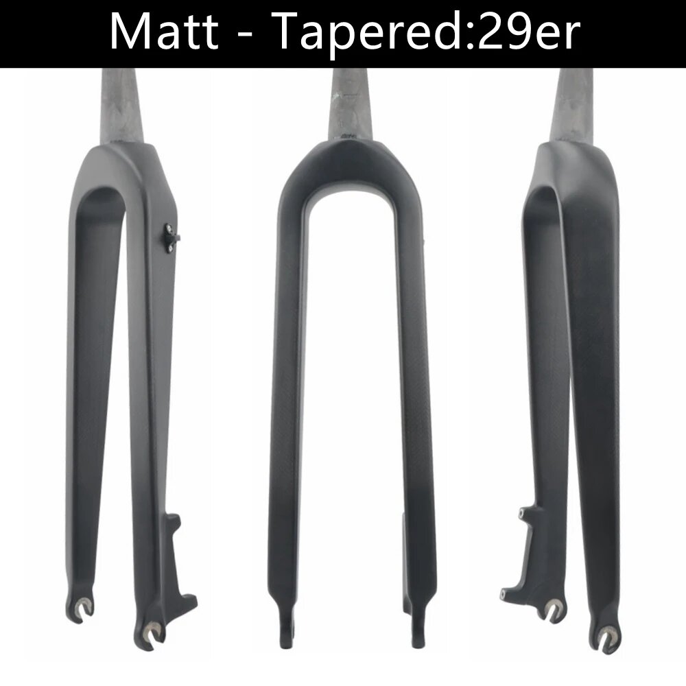 TOSEEK Карбоновая вилка для горного велосипеда 26/27.5/29 дюймов Matt Tapered 29