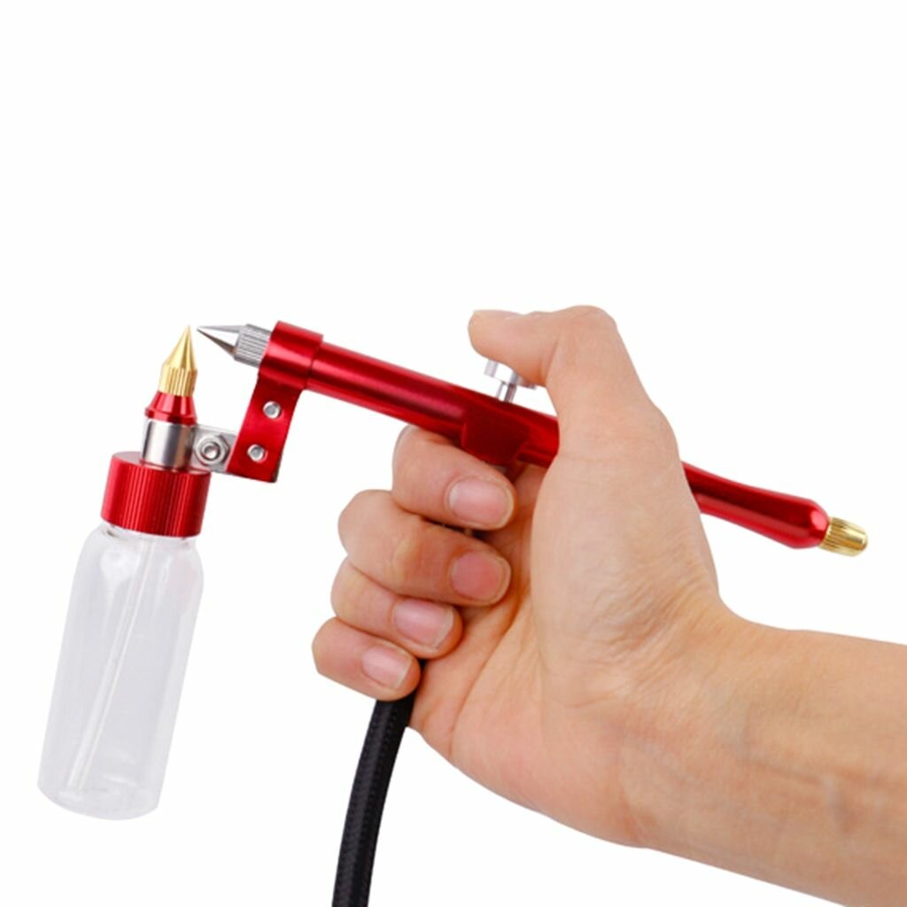 (1 комплект) модульный одноразовый аэрограф-красный