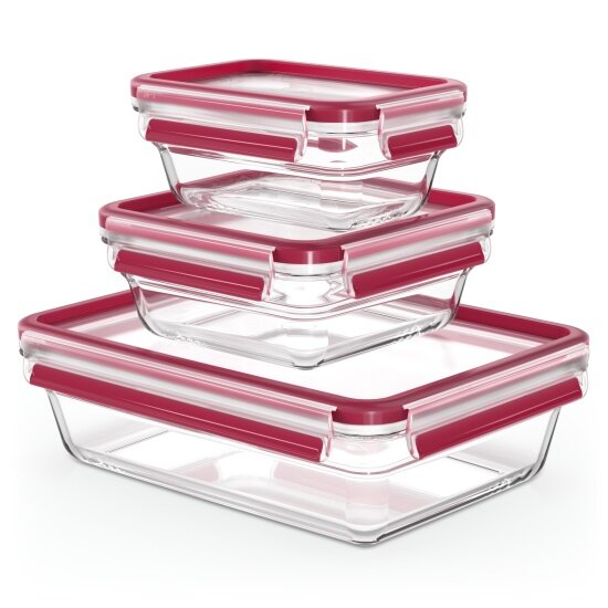 Набор контейнеров Tefal Master Seal 0.45/0.8/2 л, стекло (N1050910)