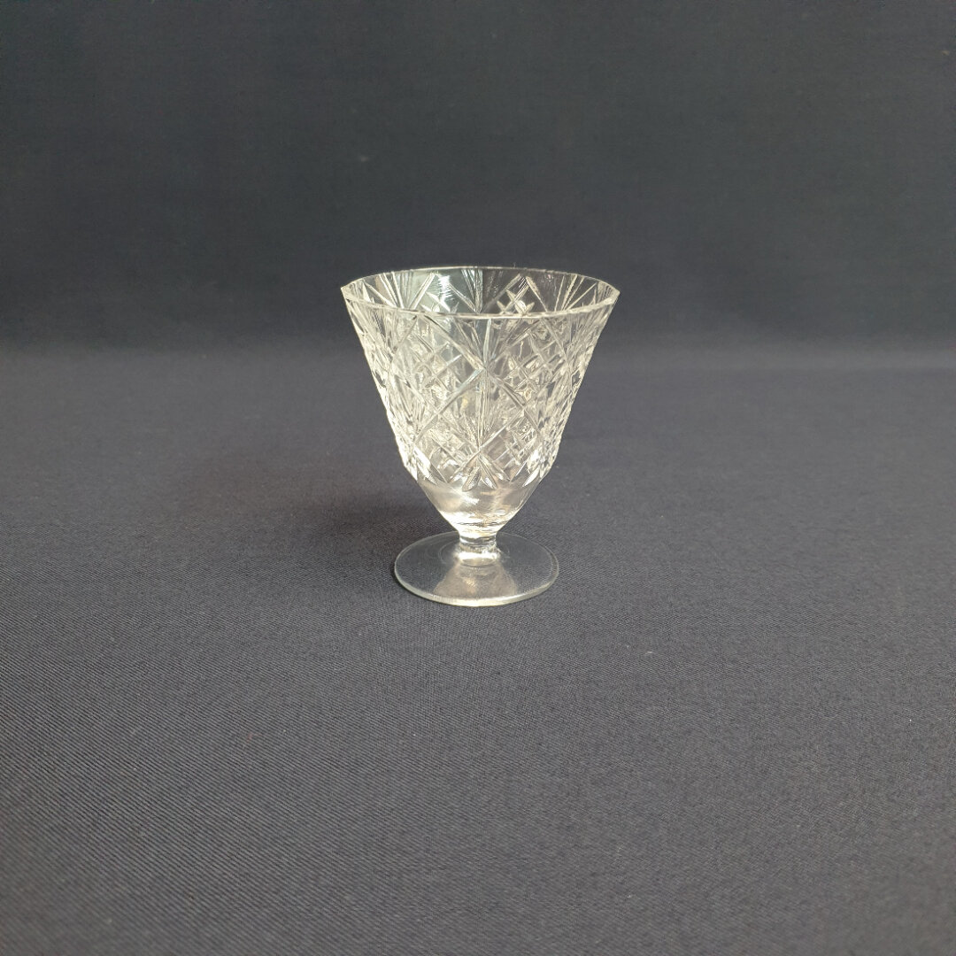 Лафитник, стекло 90 мл высота 8 см, винтаж СССР