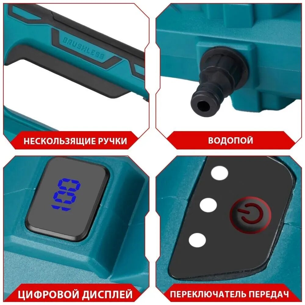 Минимойка Okalee высокого давления 3500 Вт, максимальное давление 200 бар, расход воды 375 л/ч, шланг 5 м — фото 1